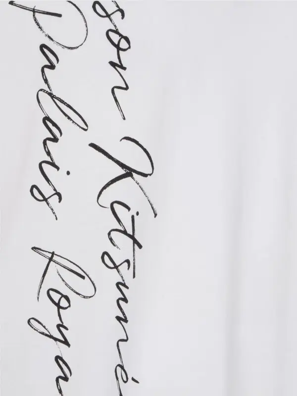 Maison Kitsuné Cotton T-shirt With Logo