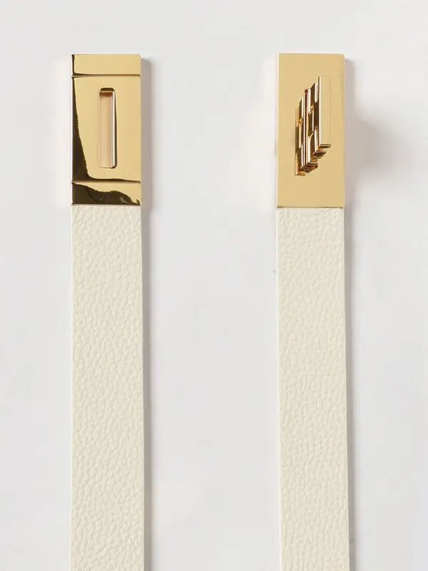 Elisabetta Franchi Logo Buckle Belt - Butter