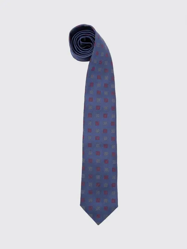 Brunello Cucinelli Checked Silk Tie - Blue