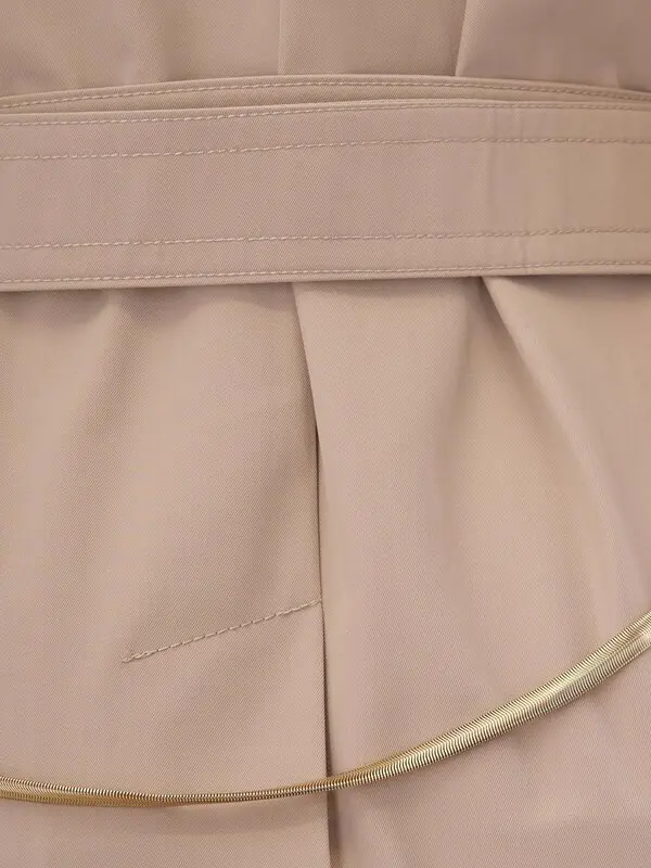 Sportmax Double-breasted Trench Coat - Beige