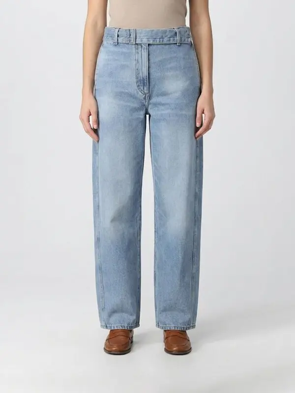 Magda Butrym High Rise Wide Leg Jeans - Blue