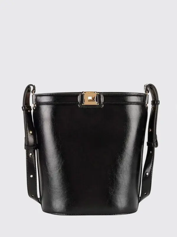 Elisabetta Franchi Naplak Effect Bucket Bag