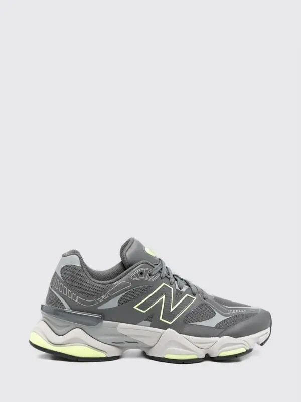 NEW BALANCE 9060 Rubber And Mesh Sneakers - Grey