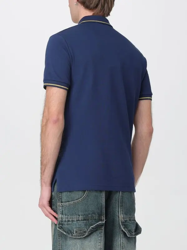 Versace Cotton Polo Shirt With Logo