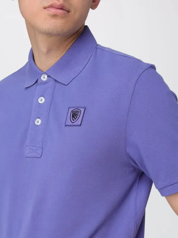 BLAUER. Polo Shirt - Blue