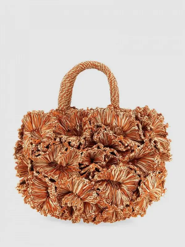 IBELIV Raffia Tote Bag - Red