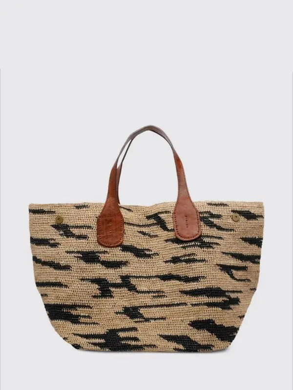 IBELIV Laza Ii Jacquard Raffia Tote Bag
