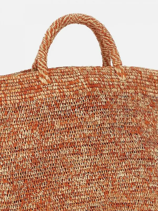 IBELIV Raffia Tote Bag - Red