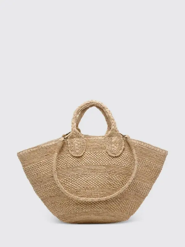 IBELIV Handwoven Raffia Tote - Nude