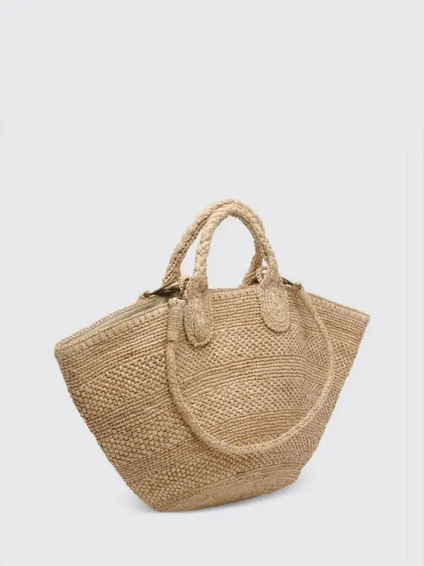 IBELIV Handwoven Raffia Tote - Nude
