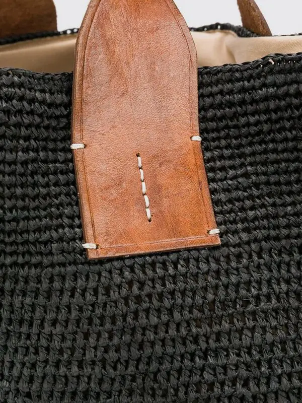 IBELIV Mety Crocheted Raffia Tote Bag