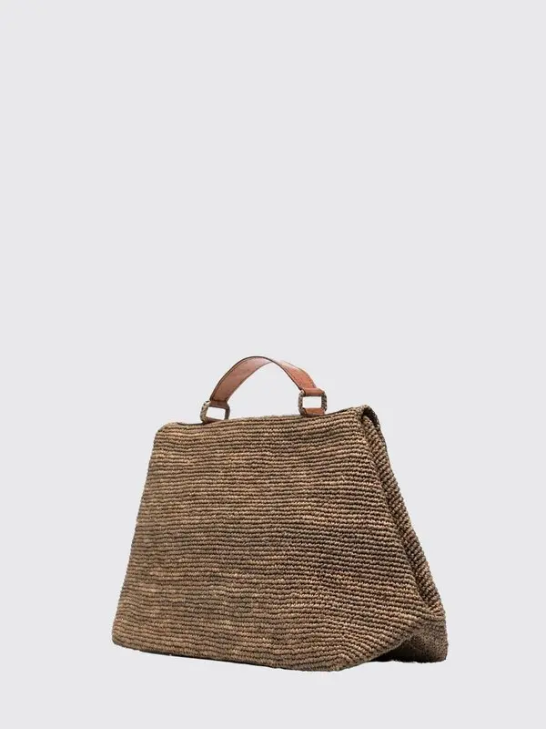 IBELIV Lahady Raffia Handbag - Brown