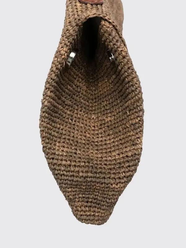 IBELIV Lahady Raffia Handbag - Brown