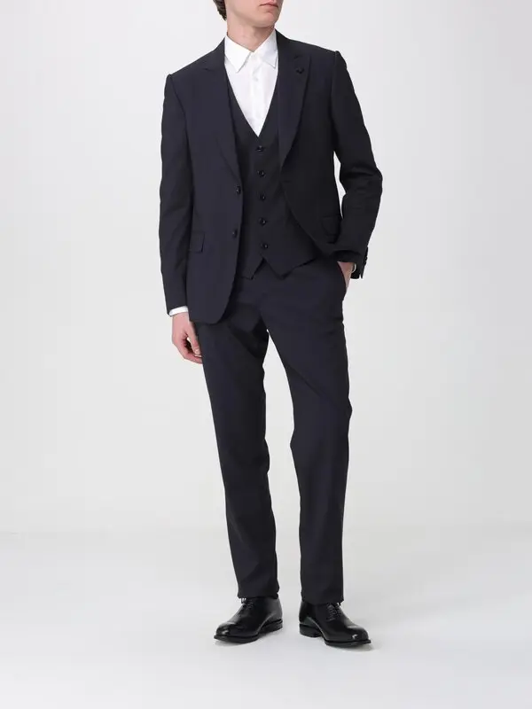 LARDINI Single-breasted Wool Blend Suit