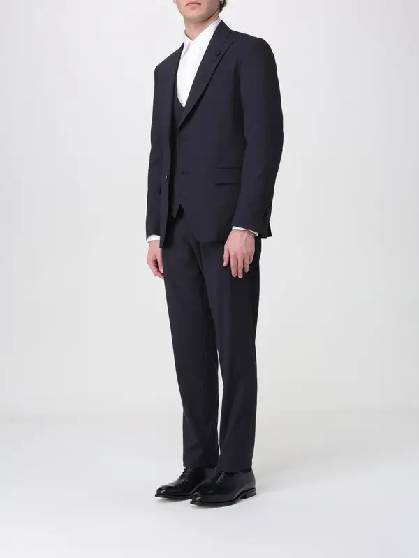 LARDINI Single-breasted Wool Blend Suit
