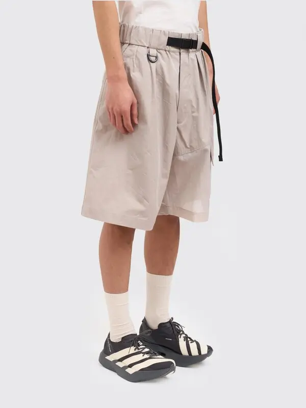 Y3 Cotton Sport Shorts - Beige
