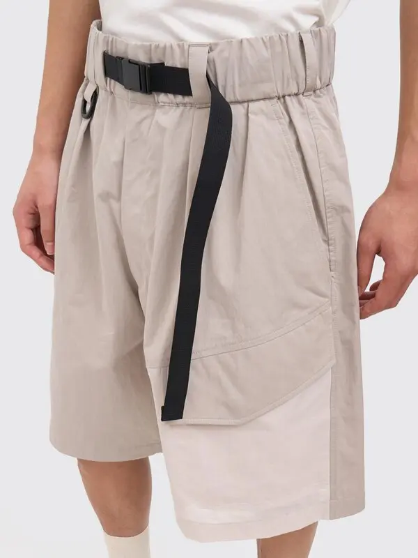 Y3 Cotton Sport Shorts - Beige
