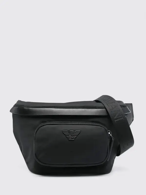 Emporio Armani Technical Canvas Belt Bag - Black