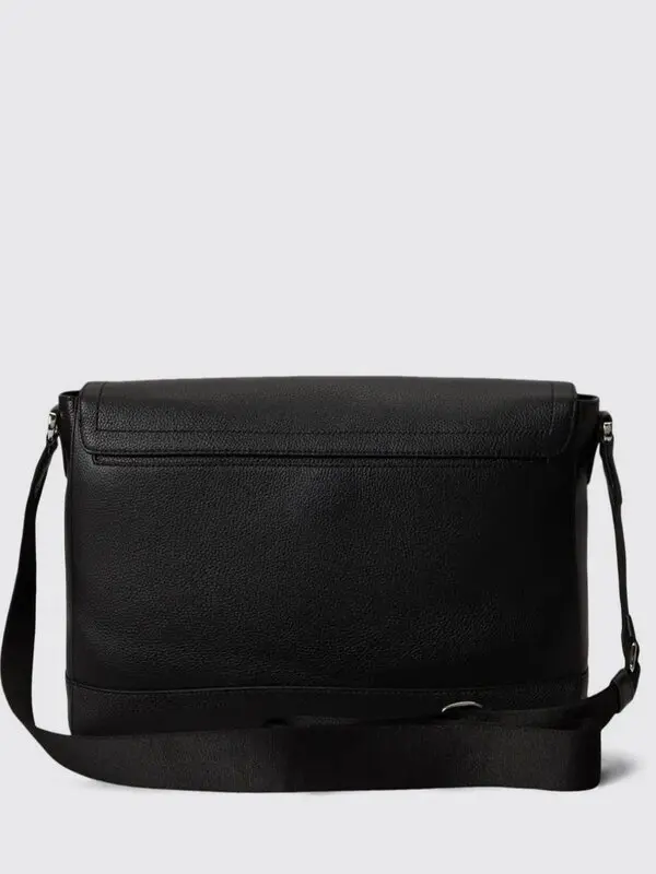 Polo Ralph Lauren Grained Leather Shoulder Bag - Black