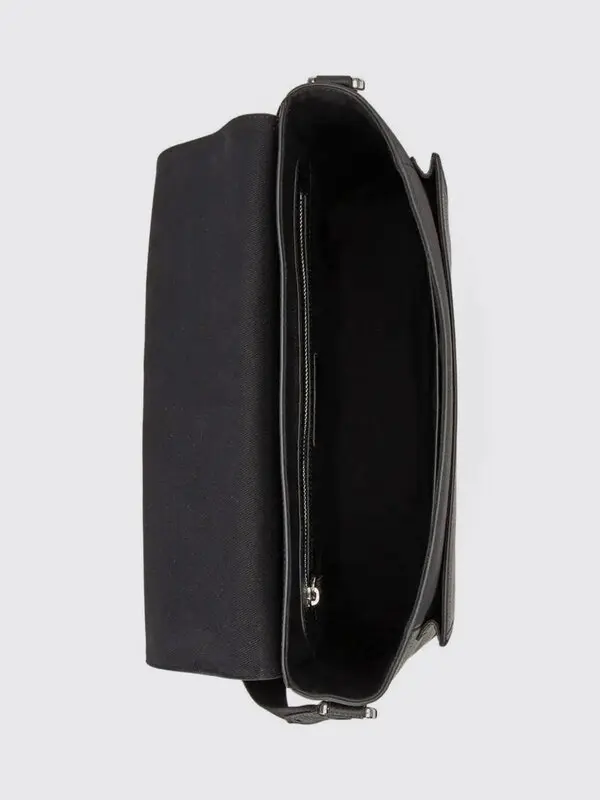 Polo Ralph Lauren Grained Leather Shoulder Bag - Black
