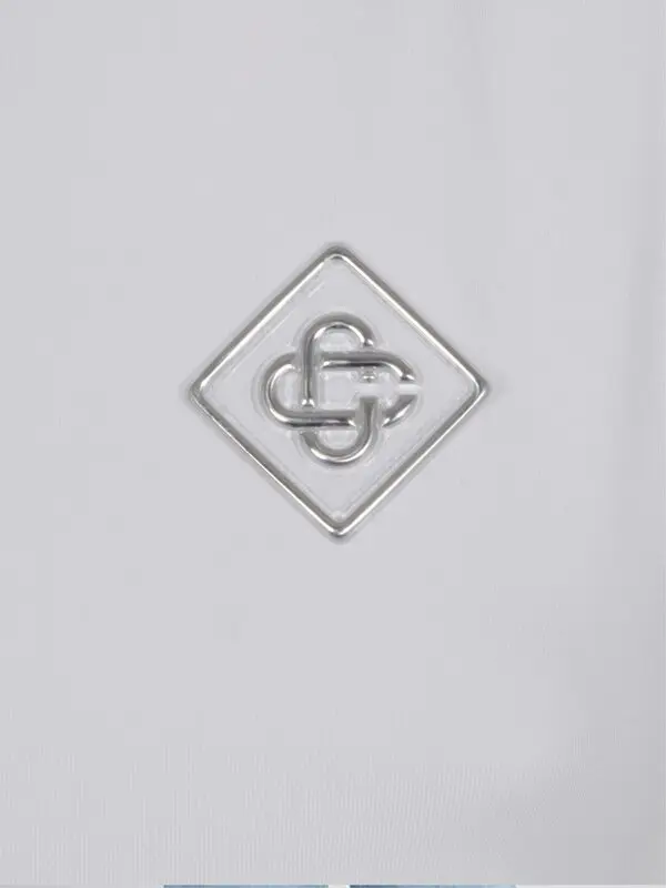 Casablanca Technical Fabric V-neck Top