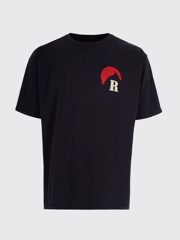 Rhude Printed Cotton T-shirt - Black