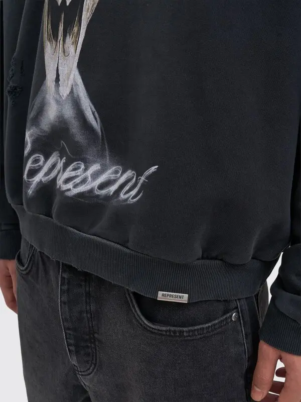 REPRESENT Printed Sweatshirt - Black