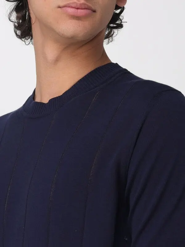 KANGRA Cotton Crew Neck Pullover - Blue