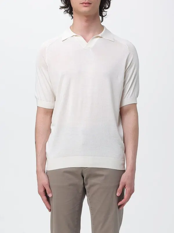 KANGRA Silk And Cashmere Knit Polo Shirt