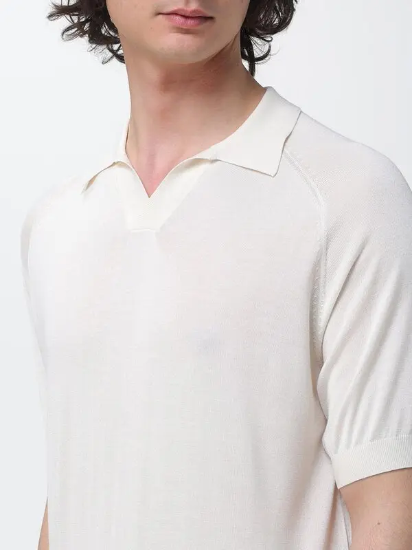 KANGRA Silk And Cashmere Knit Polo Shirt