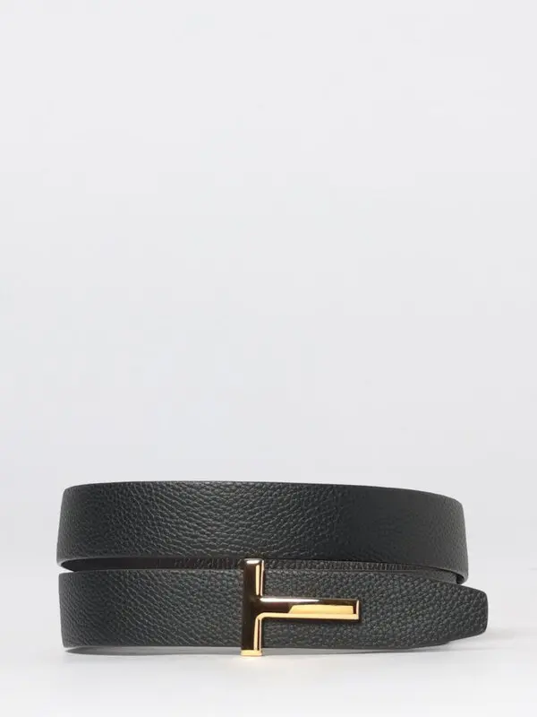TOM FORD Logo Belt - Brown