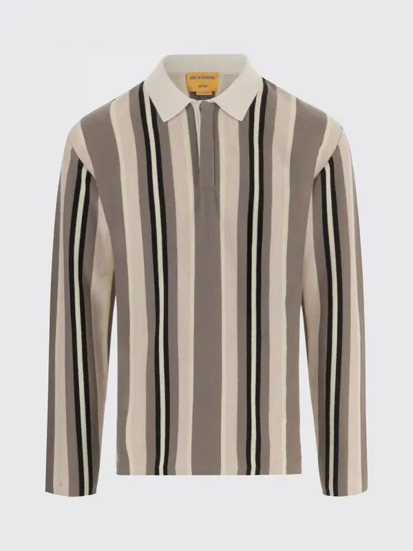 Guest In Residence Striped Cashmere Polo Shirt - Red