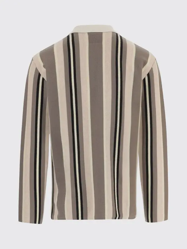 Guest In Residence Striped Cashmere Polo Shirt - Red