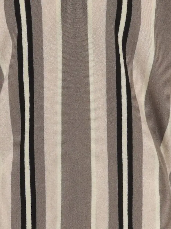 Guest In Residence Striped Cashmere Polo Shirt - Red