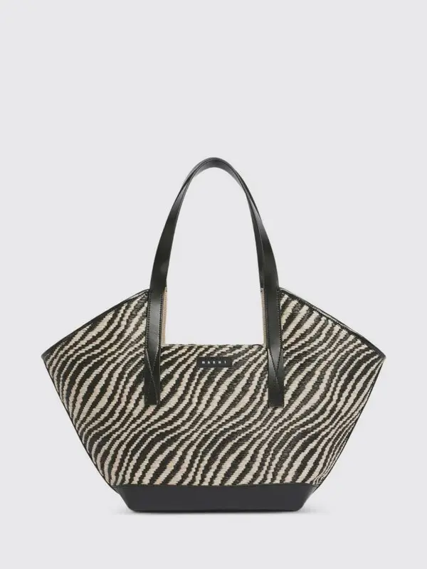 Marni Woven Tote Bag - Black