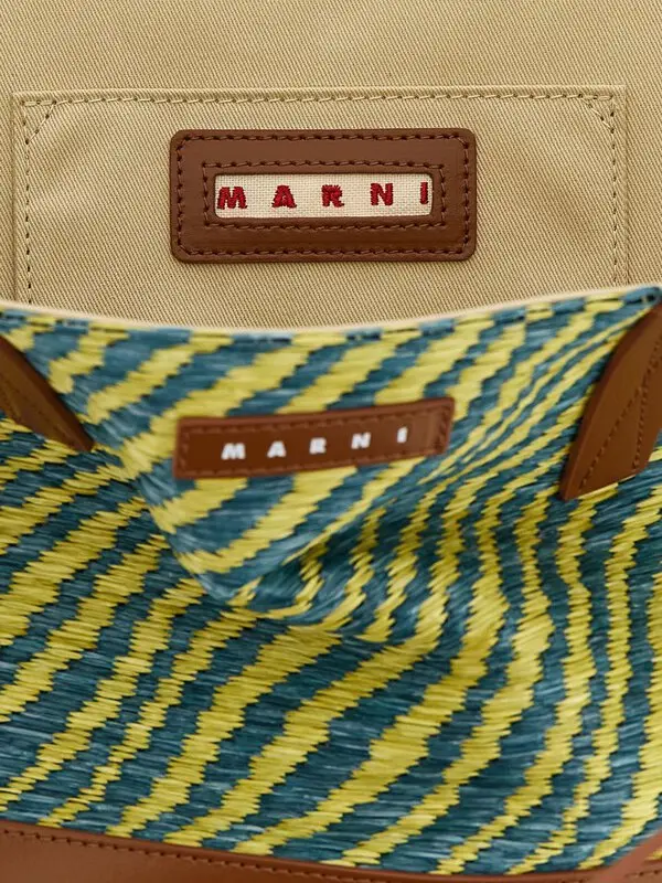 Marni Woven Tote Bag - Green