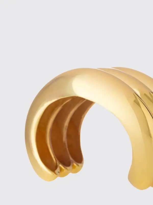 Federica Tosi Wave Cuff Bracelet In Bronze With Or Finish