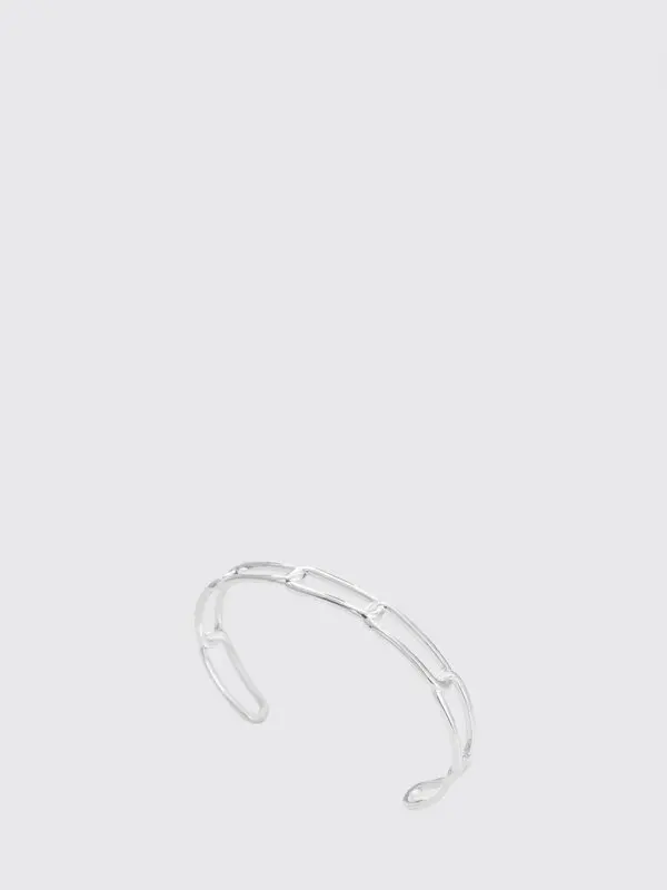 Federica Tosi Rigid Square Brass Bracelet - Silver