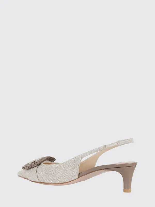 Roberto Festa Suede Slingbacks With Decorative Buckle - Rope