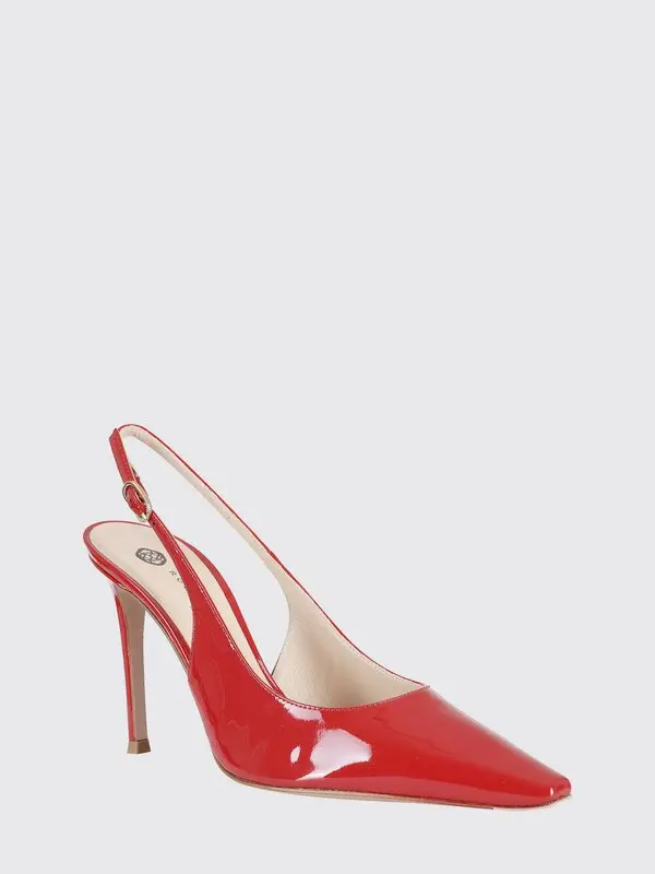 Roberto Festa Patent Leather Slingbacks - Red