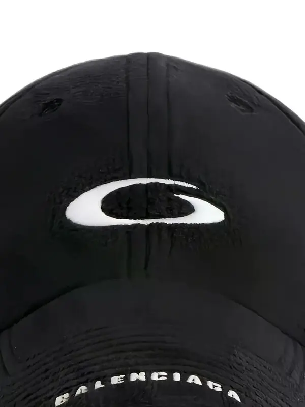 Balenciaga Logo Baseball Cap - Black