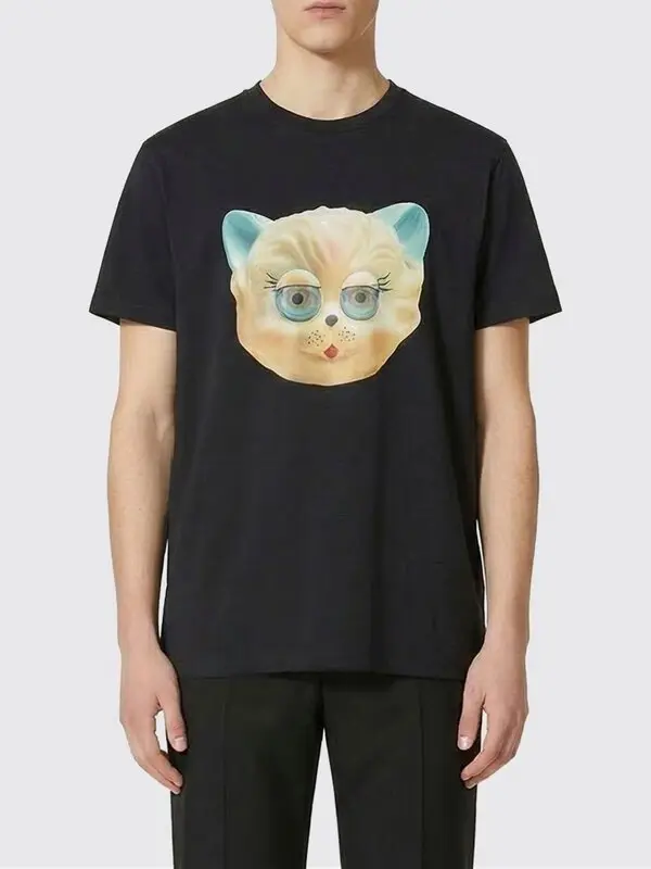 Valentino Garavani Printed Cotton T-shirt - Navy