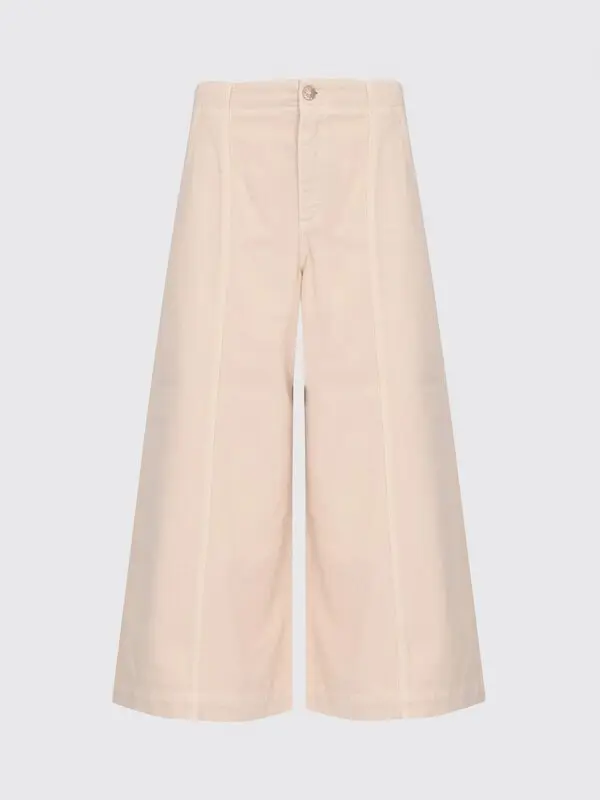 TWINSET Wide Leg Cotton Denim Jeans