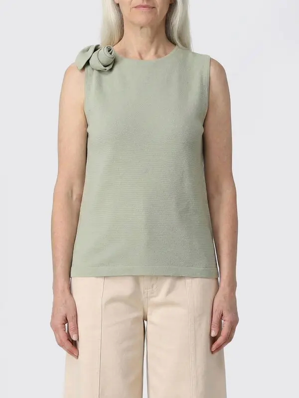Liviana Conti Sleeveless Top With Rose Detail