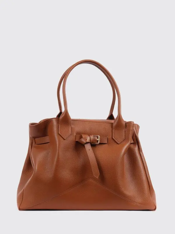BALLANTYNE Grained Calf Leather Shoulder Bag - Earth
