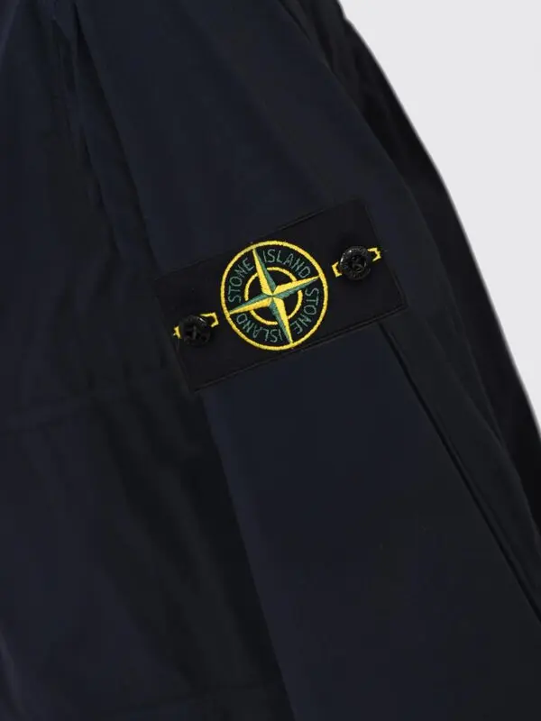 Stone Island Hooded Windbreaker - Blue