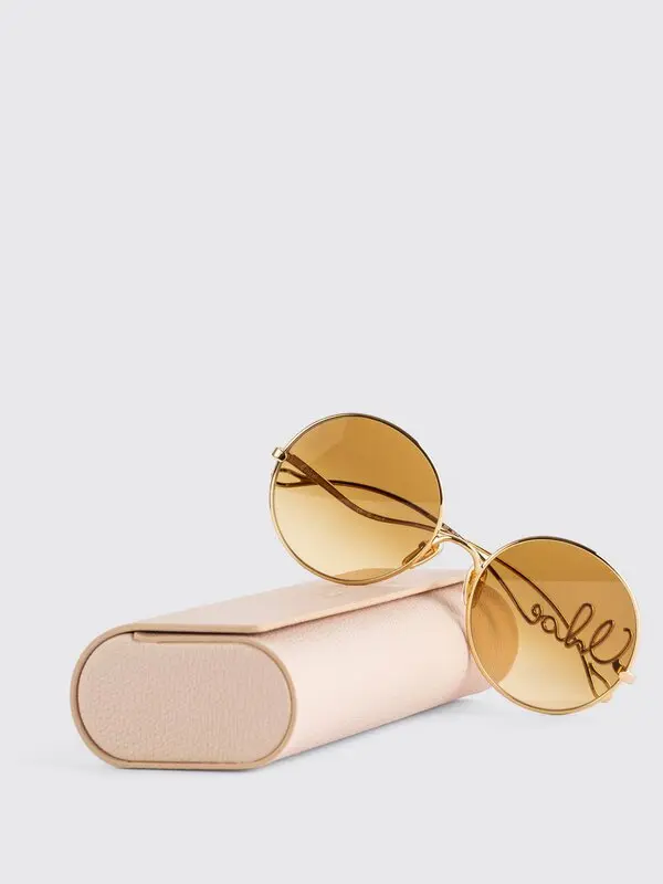 Chloé Metal Panthos Sunglasses - Gold