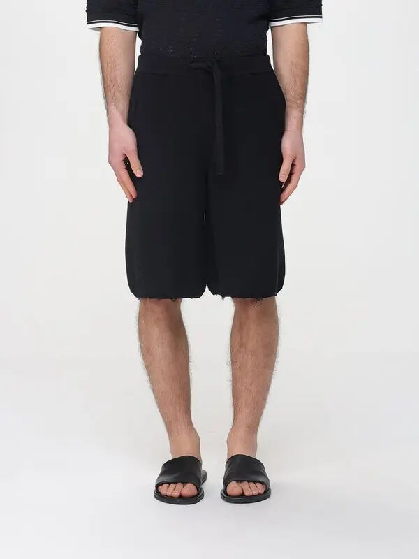 LANEUS Knitted Shorts With Drawstring