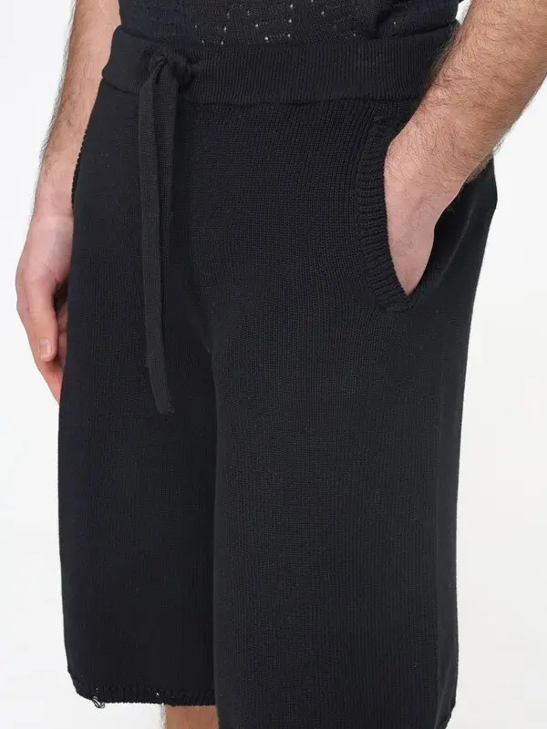 LANEUS Knitted Shorts With Drawstring