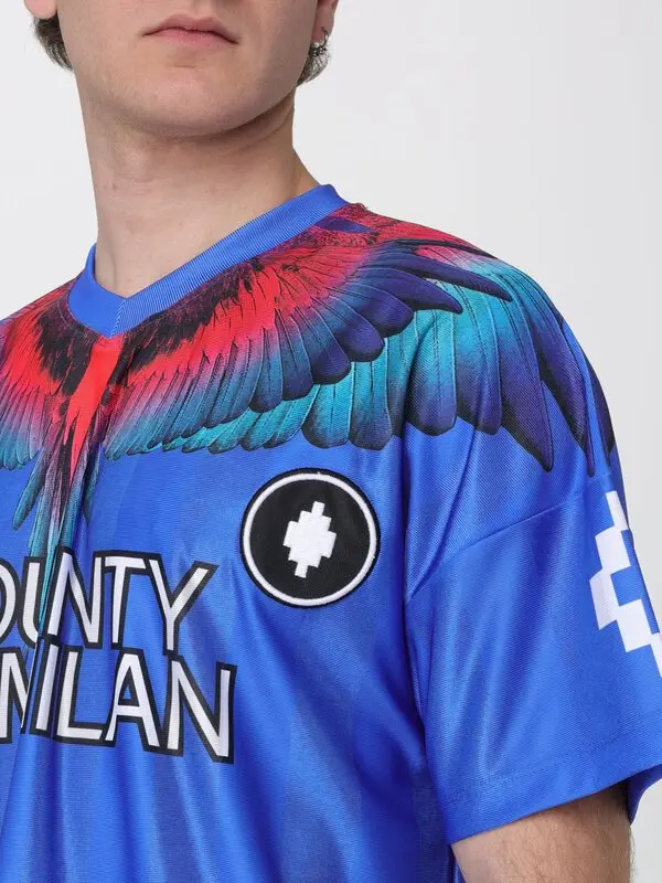 COUNTY OF MILAN Polyester T-shirt With Ali Print - Blue